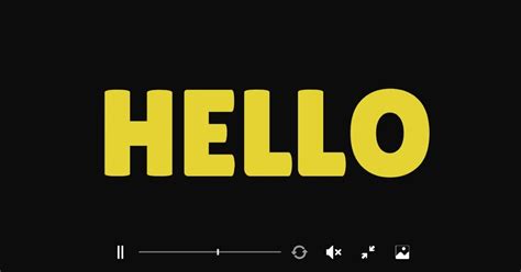 Uitoolkit Video Player A Basic Uitoolkit Video Player That Has Controls For Play Pause Audio