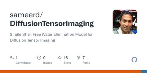 Github Sameerd Diffusiontensorimaging Single Shell Free Water Elimination Model For Diffusion