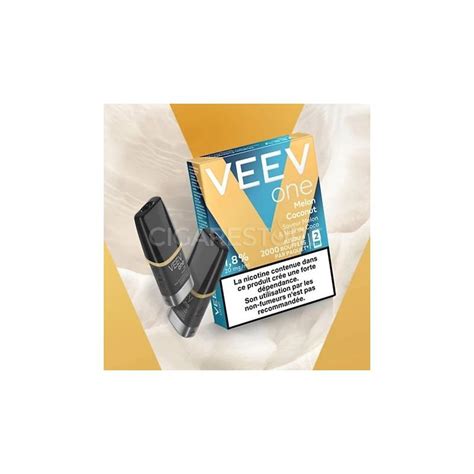 Capsule Veev One Melon Coconut Melon And Noix De Coco 20 Mg Lot De 2 Recharges