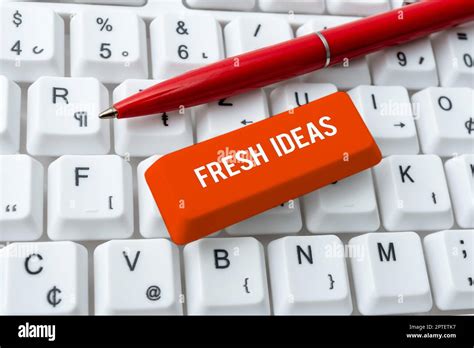 Text Showing Inspiration Fresh Ideas Word Written On Thought Or Suggestion As To Possible