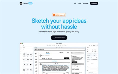 Frame0 Sketch Your App Ideas Without Stress Fountn