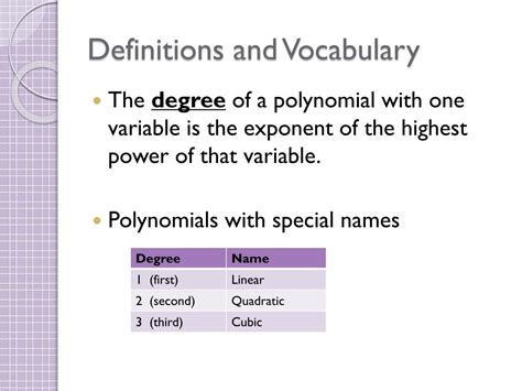 Ppt Chapter 5 Some Operations With Polynomials And Radicals Powerpoint Presentation Id 1893670