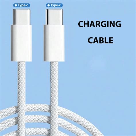 Type C To Type C Multi Color Fast Charger Cable High Speed Charging Compatible With Various
