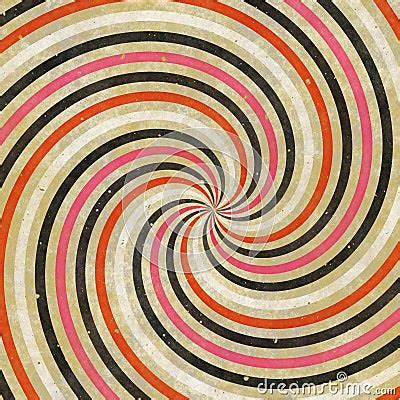 60s 70s Retro Swirl Funky Wild Spiral Rays Royalty Free Stock