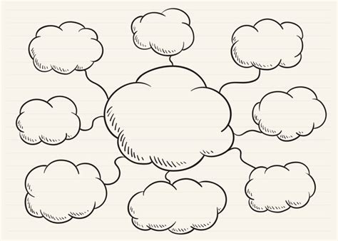 Free Vector Mind Map Scribbled On A Notepad