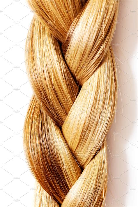 Braid Hairstyle Blond Long Hair Close Up Containing Hair Braid And