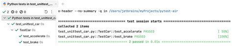 Using Unittest Jetbrains Fleet Documentation