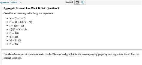 Solved Question Of Stacked O O Aggregate Demand I Chegg