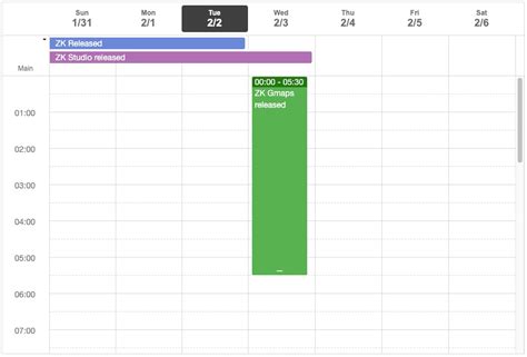 zk calendar essentials working with zk calendar initializing view