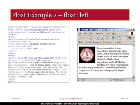 Using Cascading Style Sheets Presentation Ppt