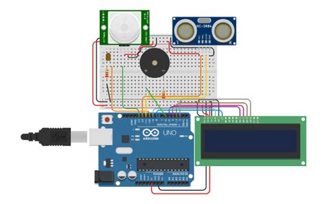 Circuit Design Home Security System Tinkercad