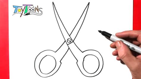 Scissors Drawing Step By Step At Sheila Cline Blog