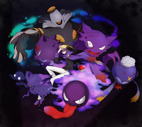 Spooky Legends Hd Wallpaper Of Ghost Pokémon From Heartgold And Soulsilver