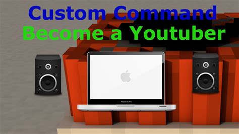 minecraft become a youtuber custom command youtube