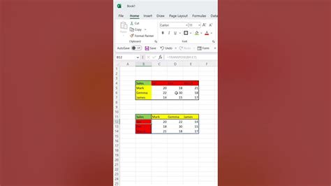 Transpose Data Easily By Following My Video Excel Exceltips