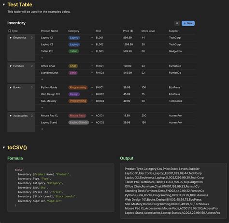 Re Released Convert Table To Csv Or Json Wither Filters Showcase Coda Maker Community