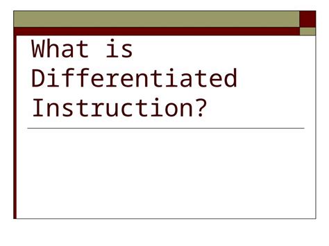 Ppt What Is Differentiated Instruction Elements Of Differentiation Ppt What Is Differentiated Instruction Elements Of Differentiation