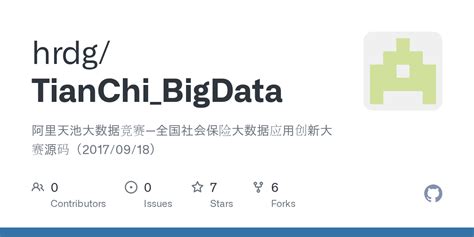 GitHub hrdg TianChi BigData 阿里天池大数据竞赛全国社会保险大数据应用创新大赛源码