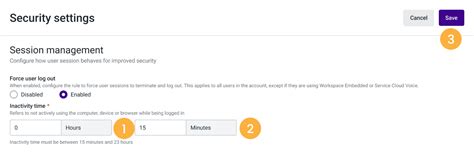 Security Settings Setting Automatic User Logout After A Given Inactivity Time Knowledge Base