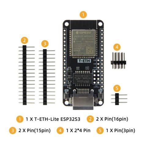 Buy Lilygo T Eth Lite Esp32 S3 W5500 Ethernet Wifi Bluetooth Module