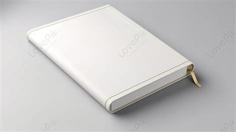 3d 렌더링 연한 회색 배경에 고립된 현실적인 흰색 가죽 저널 노트북 모형 주형 배경 실적 배경 현실 배경 이미지 Hd