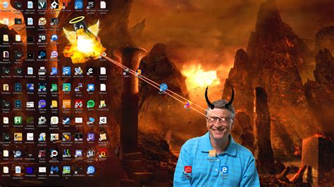 Since I Started Running Linux On The Side This Is My Windows Desktop