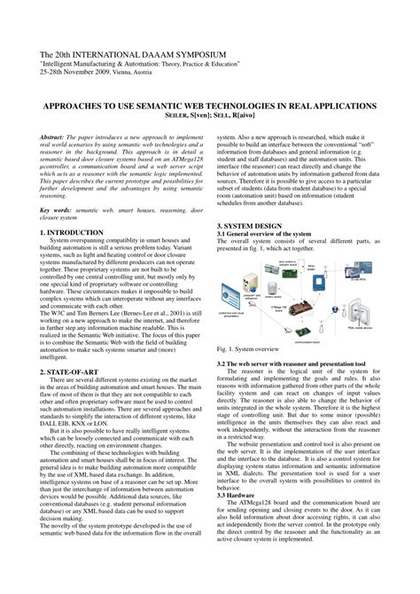 Pdf Approaches To Use Semantic Web Technologies In Real Applications