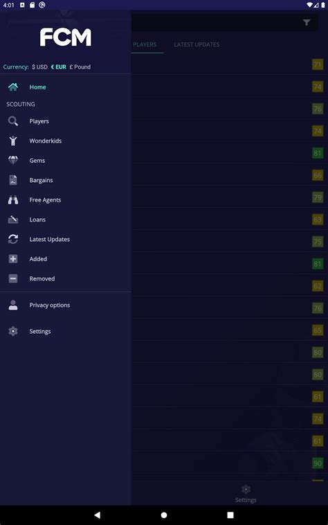 FCM Career Mode Database Potentials APK For Android Download