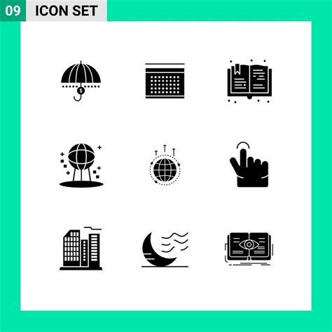 Solid Glyph Pack Of 9 Universal Symbols Of Earth Hobby Calendar Hobbies Book Editable Vector