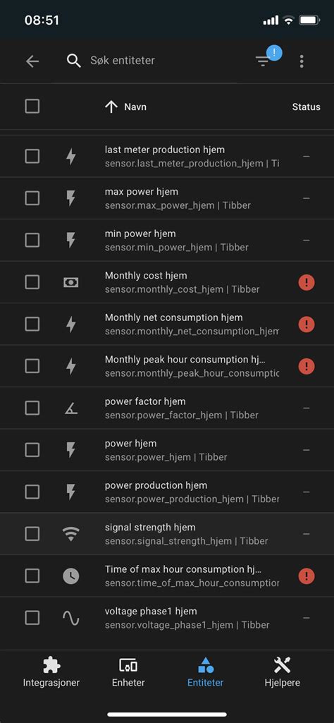 Tibber Missing Entities Anyone Else R Homeassistant