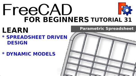 FreeCAD For Beginners Parametric Spreadsheet And Master Sketch Workflow For Part Design