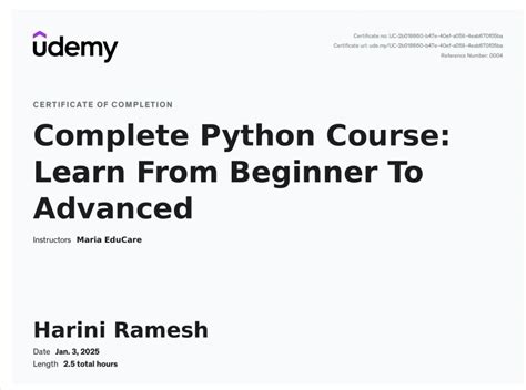 Harini Ramesh On Linkedin Python Programmingskills Achievement