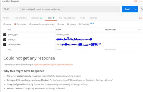 Unable To Authenticate Orchestrator Cloud Platfromapi Connect Issue Help Uipath Community
