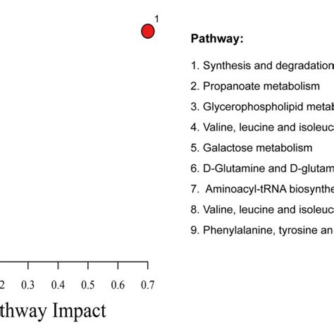 Metabolomics View From Pathway Analysis Performed Using Download Scientific Diagram