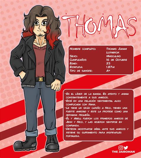 Thomas Character Sheet By Thejairoman On Deviantart