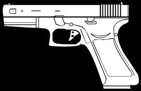 How To Draw A Glock Step By Step Gun Drawing