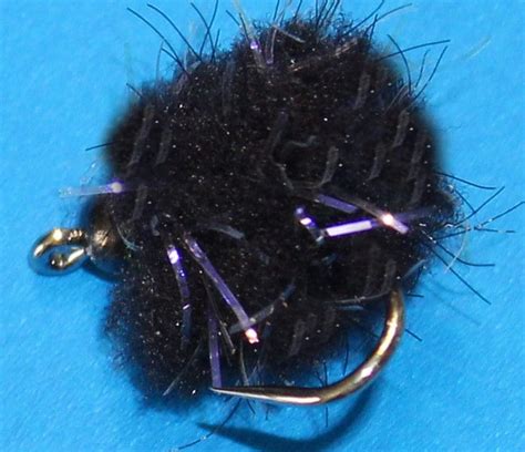 Tungsten Eggstacy Egg Fly Uv Black 10 Barbless Egg211