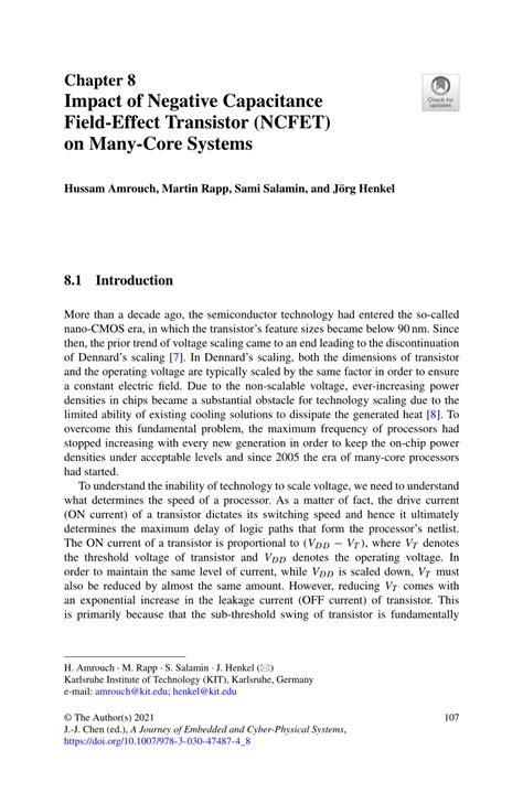 Pdf Impact Of Negative Capacitance Field Effect Transistor Ncfet On