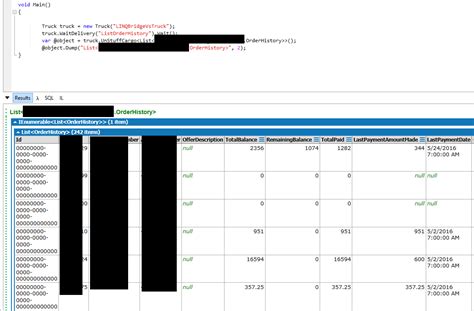 C Is It Possible To Copy Debug Data From Vs To Linqpad Stack Overflow