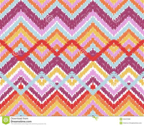 Simple Seamless Modern Chevron Zig Zag Pattern Stock Vector Illustration Of Folk Graphic