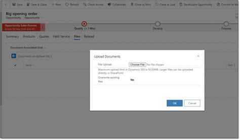 microsoft dynamics 365 to sharepoint integration for sales users software