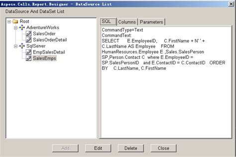 Creating New Query Using Existing Data Source Documentation