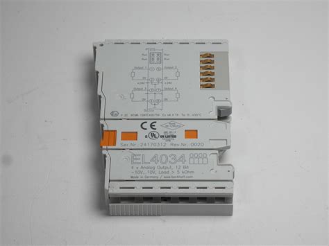 Beckhoff EL Terminal X Analog Output Module Terminal Bit GPM Surplus