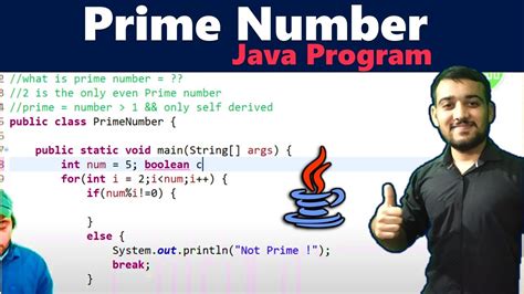 Prime Number Program In Java Youtube