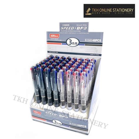 Tenfon Bp3 3 Colors Ball Pen 07mm 三色圆珠笔1pcs Shopee Malaysia