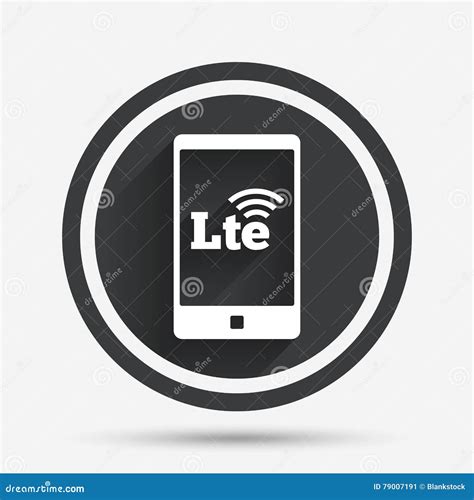 4g Lte Sign Long Term Evolution Symbol Stock Vector Illustration Of