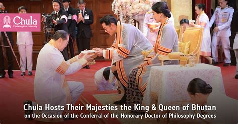 Chula Hosts Their Majesties The King And Queen Of Bhutan