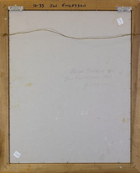 Lot Jon Finlayson The Blue Turbin 2001