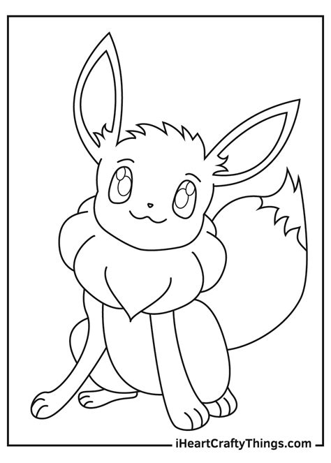 Eevee Pokemon Coloring Page