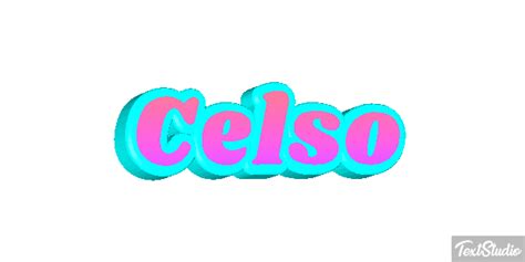 Celso Nombre Diseños De Logotipos  Animados